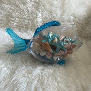 Accents | Glass Fish Bowl With Seashells | Poshmark